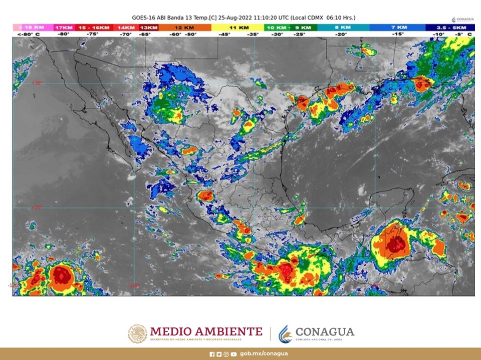 La Onda Tropical Número 24 generará lluvias intensas en Chiapas, Oaxaca, Tabasco y el sur de ...