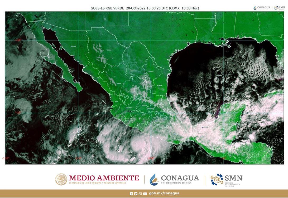 Se desarrolló la tormenta tropical Roslyn, frente a las costas de Guerrero