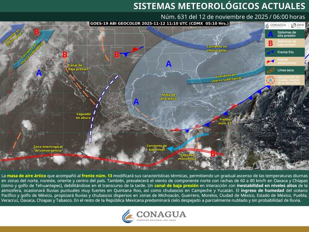 Se pronostican lluvias muy fuertes para el sur de Quintana Roo y ...