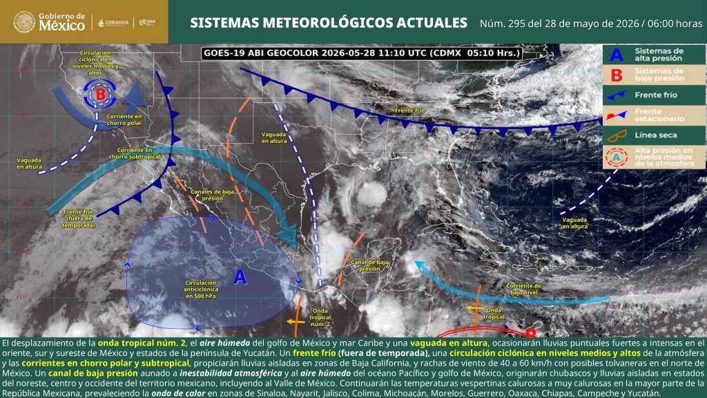 Se prevén lluvias intensas en regiones de Tabasco, Chiapas, Campeche y ...